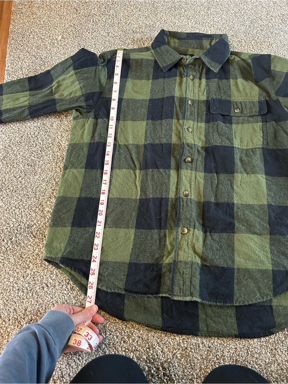 Rugged Wear | Shirts | Rugged Wear Thick Green Flannel | Poshmark